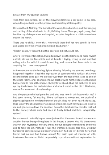 Cambridge IGCSE English: Narrative and Descriptive Writing Unit ...