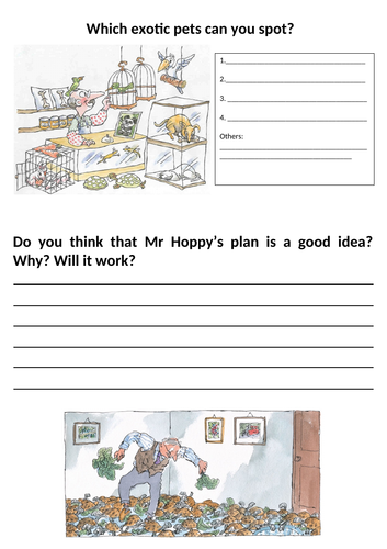 Esio Trot Reading Comprehension / response KS1 ( Roald Dahl) | Teaching ...