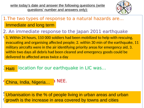 AQA GCSE tectonics: monitoring, prediction, protection, planning ...