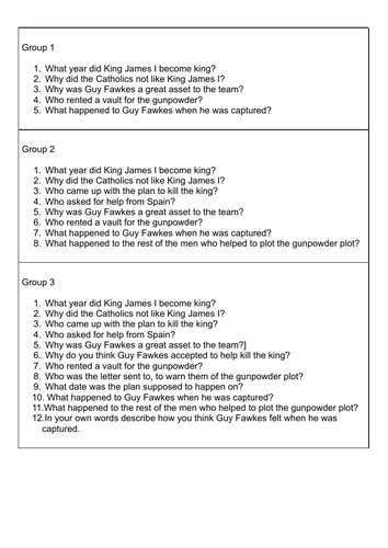Gunpowder Plot Worksheet Bundle | Teaching Resources Gunpowder Plot Worksheet Bundle | Teaching Resources
