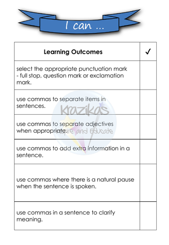 Functional Skills English - Entry Level 3 - Punctuation - Commas ...