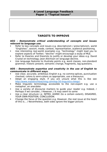 OCR A Level English Language: LANGUAGE CHANGE | Teaching Resources