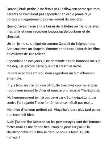 Mostly French Halloween bundle | Teaching Resources