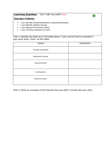 Detailed Year 5 English Planning - Hidden Figures - Lesson 1 to 19 ...