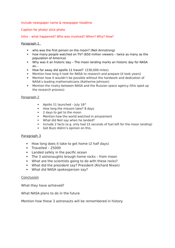 Detailed Year 5 English Planning - Hidden Figures - Lesson 1 to 19 ...