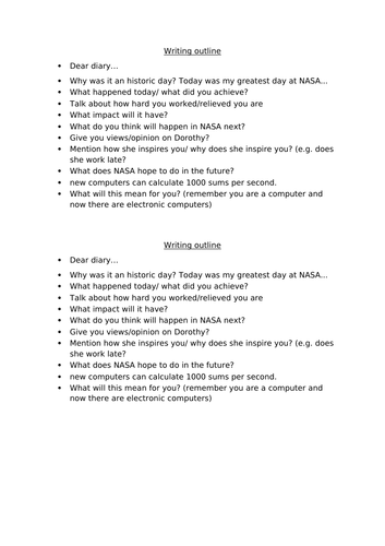 Detailed Year 5 English Planning - Hidden Figures - Lesson 1 to 19 ...