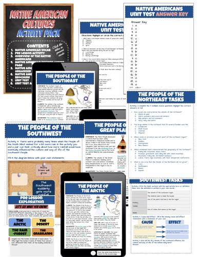 Native American Cultures Activity Pack | Teaching Resources