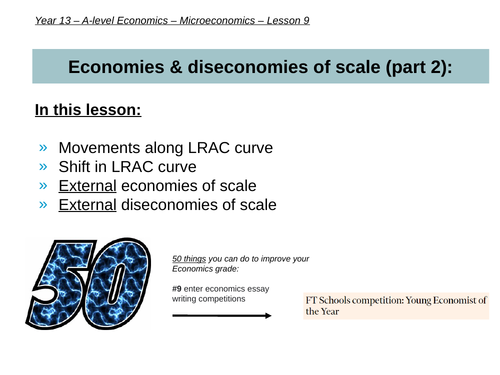 External economies & diseconomies of scale (A-level Economics ...
