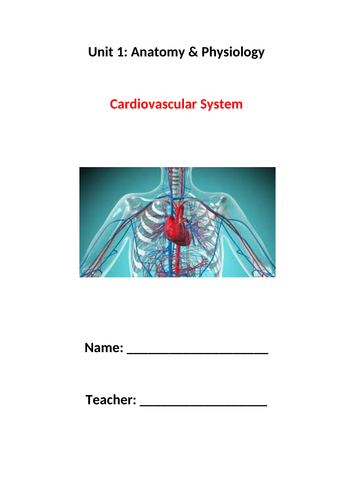 BTEC (Pearson) Unit 1 - A&P - Cardiovascular System [exam unit ...