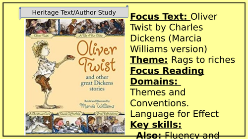 Oliver Twist Reading Unit | Teaching Resources