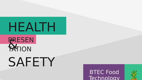 BTEC Level 1 Home Cooking Skills - Health and Safety SOW | Teaching ...