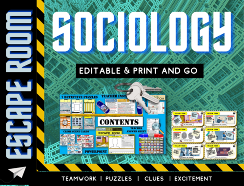 Sociology Escape Room | Teaching Resources