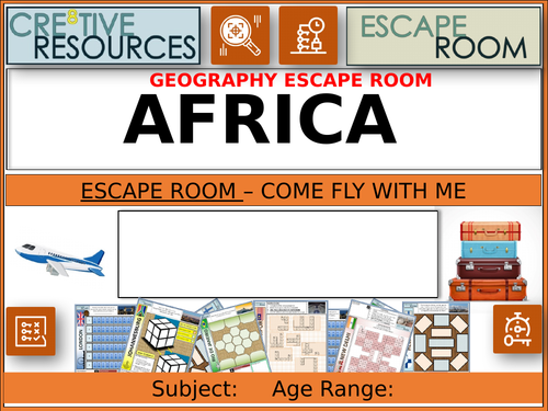 Africa Geography Escape Room | Teaching Resources