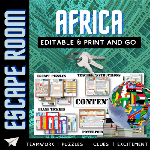 Africa Geography Escape Room | Teaching Resources