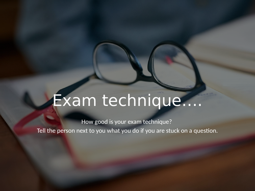 GCSE Science Exam Technique | Teaching Resources