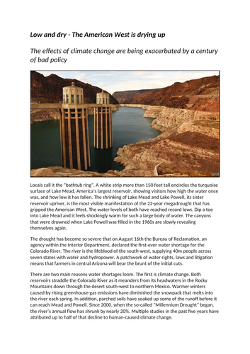 Effects of Water Insecurity | Teaching Resources