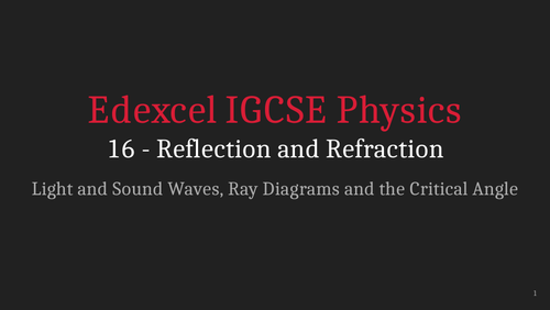 Edexcel IGCSE Physics Presentations Chapter 3 - Waves | Teaching Resources