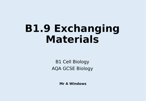 B1 Cell Biology - AQA GCSE Biology (9-1) *NEW* | Teaching Resources