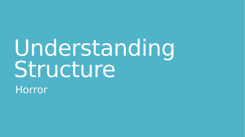 Narrative Writing Scheme KS3 - Horror Genre | Teaching Resources