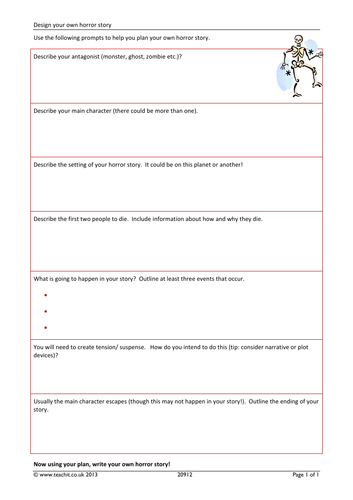 Narrative Writing Scheme KS3 - Horror Genre | Teaching Resources