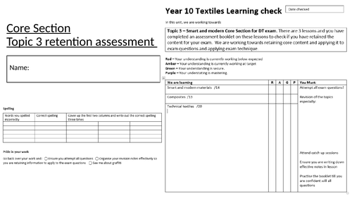 Core content - Topic 3 | Teaching Resources