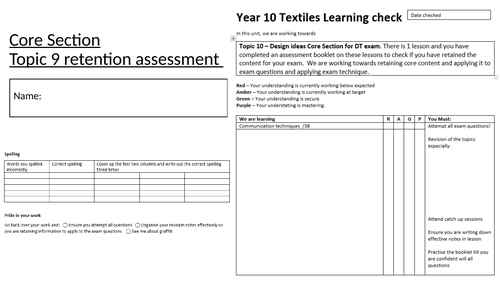 Core content - Topic 10 | Teaching Resources
