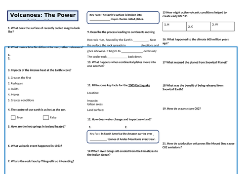 Earth: The Power of the Planet | Teaching Resources