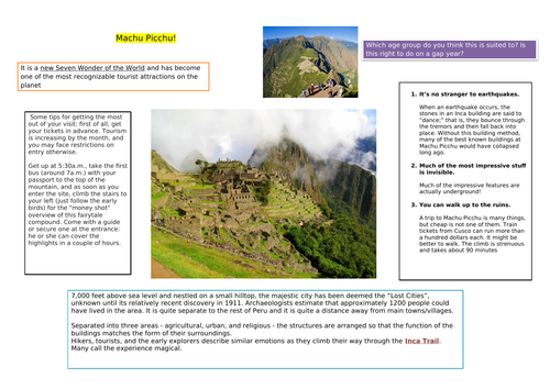 Peru | Teaching Resources