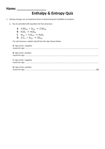 Energy Assessments | Teaching Resources