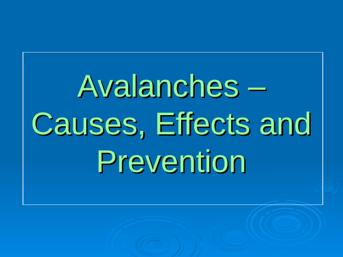 Geography Lesson KS2 Mountains Avalanches Planning and worksheets ...