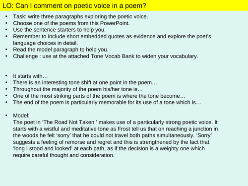 Unseen Poetry Scheme of Work AQA / KS3 and KS4 | Teaching Resources