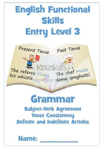 Functional Skills English - Entry Level 3 - Writing - Grammar - Subject ...