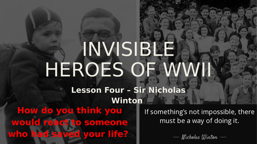 Invisible Heroes of World War 2 Year 9 SOL Drama | Teaching Resources