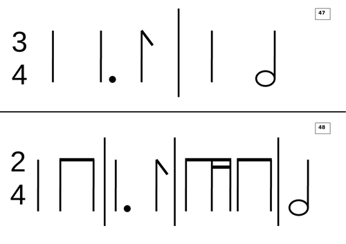 Kodaly Rhythm Cards | Teaching Resources