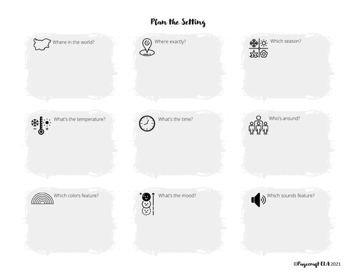 Setting | Narrative Craft | Writing Process | Graphic Organizers ...