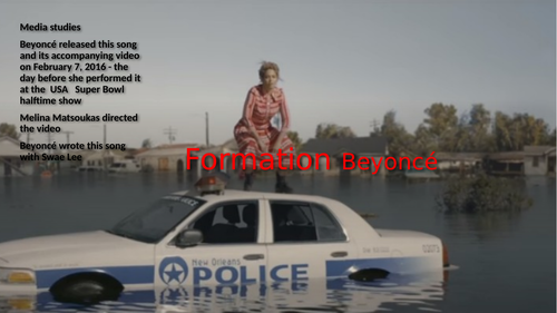 Media studies Beyonce Formation updated April 2024 | Teaching Resources