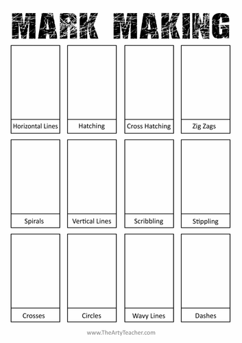 Mark Making - KS3 Art & Design | Teaching Resources