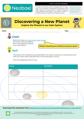 Discovering A New Planet | Teaching Resources