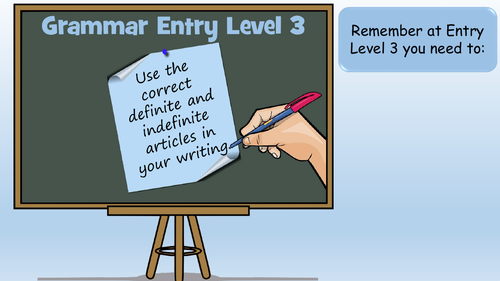 Functional Skills English - Entry Level 3 - Writing - Grammar - Subject ...