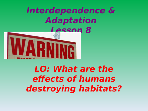 Science Interdependence Adaptation Food Chains Planning Year 5 and 6 ...