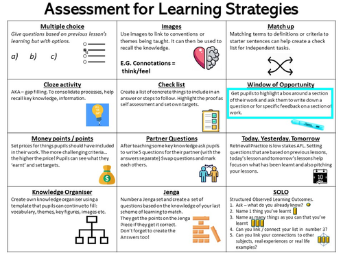 Assessment for Learning Strategies Top 12 | Teaching Resources Assessment for Learning Strategies Top 12 | Teaching Resources