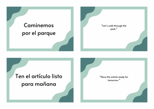 Teach Spanish "Por / Para" prepositions | Teaching Resources