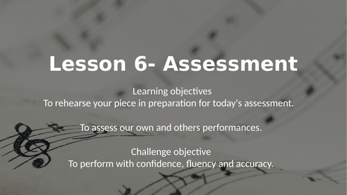 Year 9 Solo Performance Unit | Teaching Resources