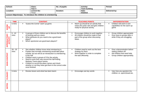 Year 4 Outdoor Adventure Activities & Team Building Planning | Teaching ...