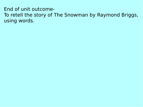 The Snowman Literacy Planning | Teaching Resources