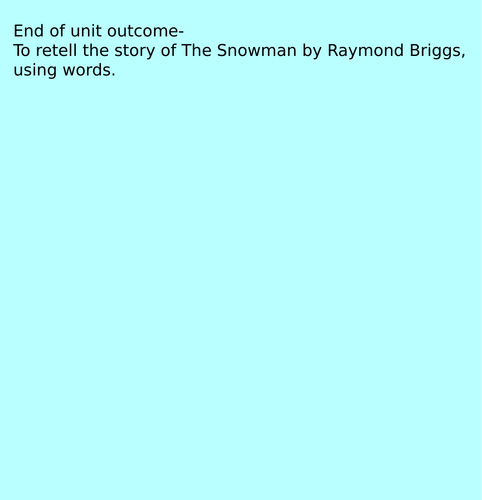 The Snowman Literacy Planning | Teaching Resources