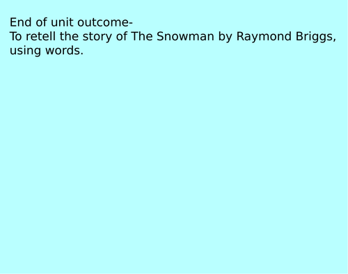 The Snowman Literacy Planning | Teaching Resources