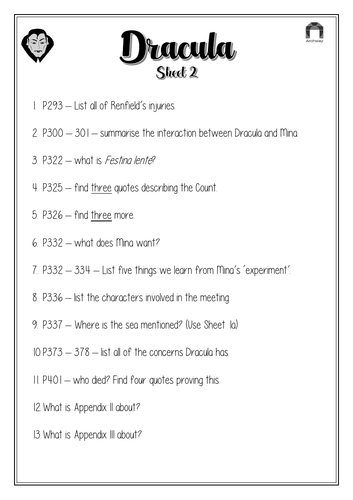 Dracula - KS3 | Teaching Resources