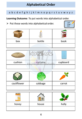 Functional Skills English - Entry Level 3 - Alphabetical Order Workbook ...