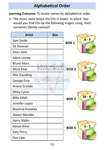 Functional Skills English - Entry Level 3 - Alphabetical Order Workbook ...